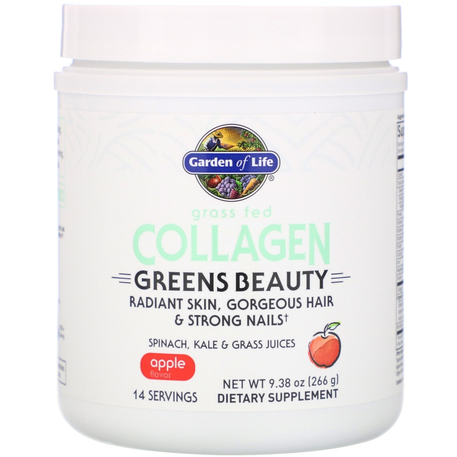 Garden of Life Collagen, Greens Beauty; Apple Flavored | Staple and ...