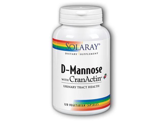 Solaray D-Mannose with Cranactin Cranberry Supplement 400mg Tract ...
